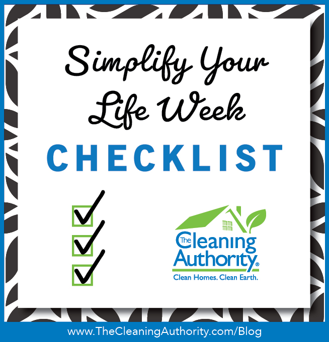 Simplify Your Life Week Checklist
